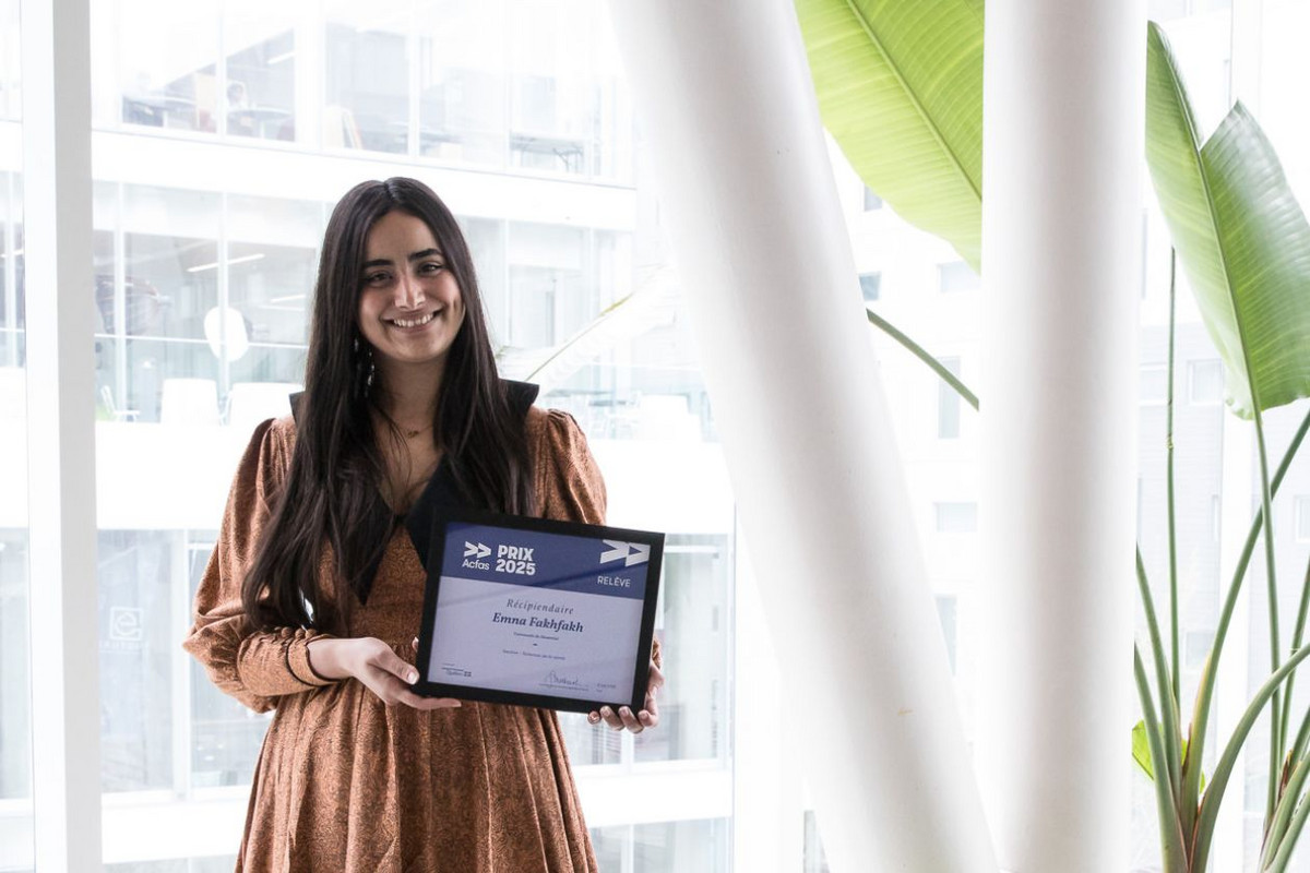 Emna Fakhfakh est lauréate d'un prix Relève de l’Acfas - UdeMnouvelles